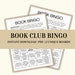 Printable Book Club Activity Guide, Book Club Icebreakers and Games ...