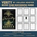 Verity by Colleen Hoover, Book Club Discussion Guide Printable ...