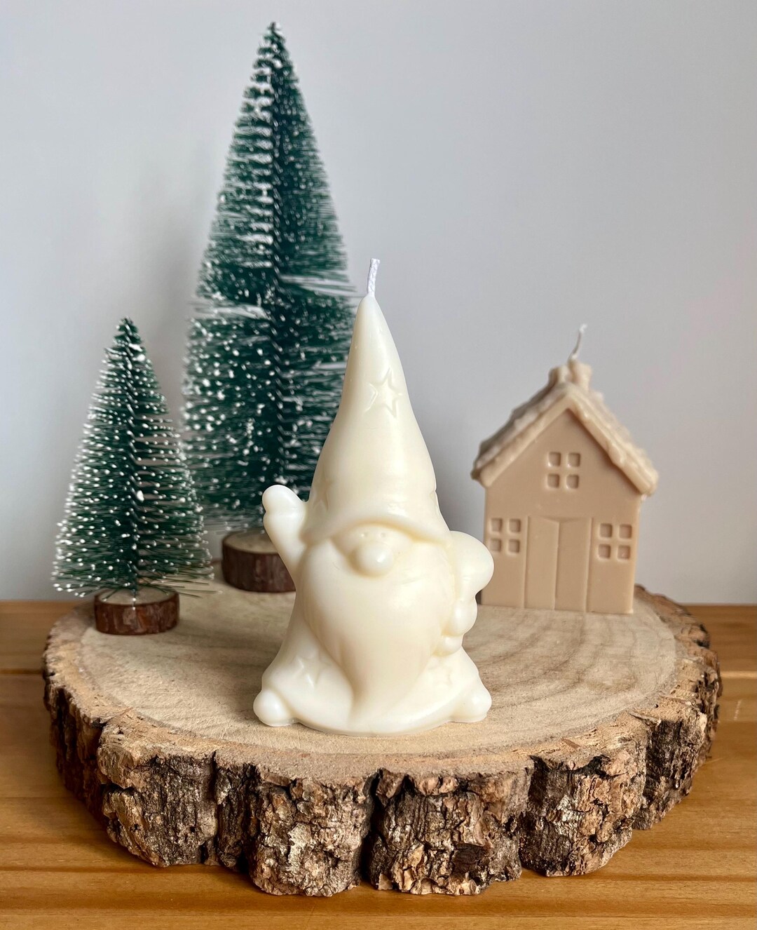 Magical Christmas Gonk/gnome Shaped Candle 100% Soy Wax, Hand-poured ...