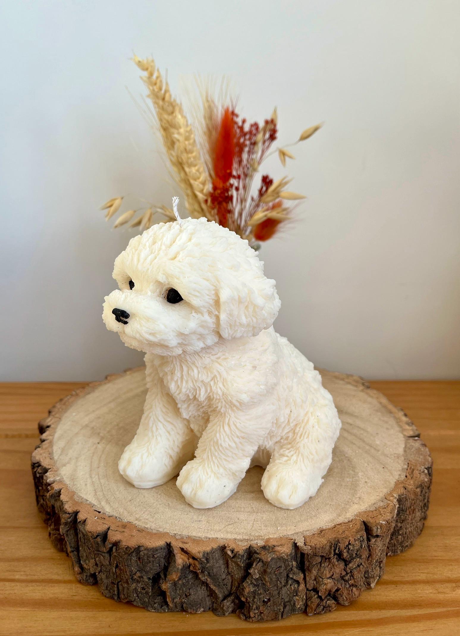 Large Puppy Dog Candle: 100% Soy Wax, Dog Lover Gift - Etsy UK