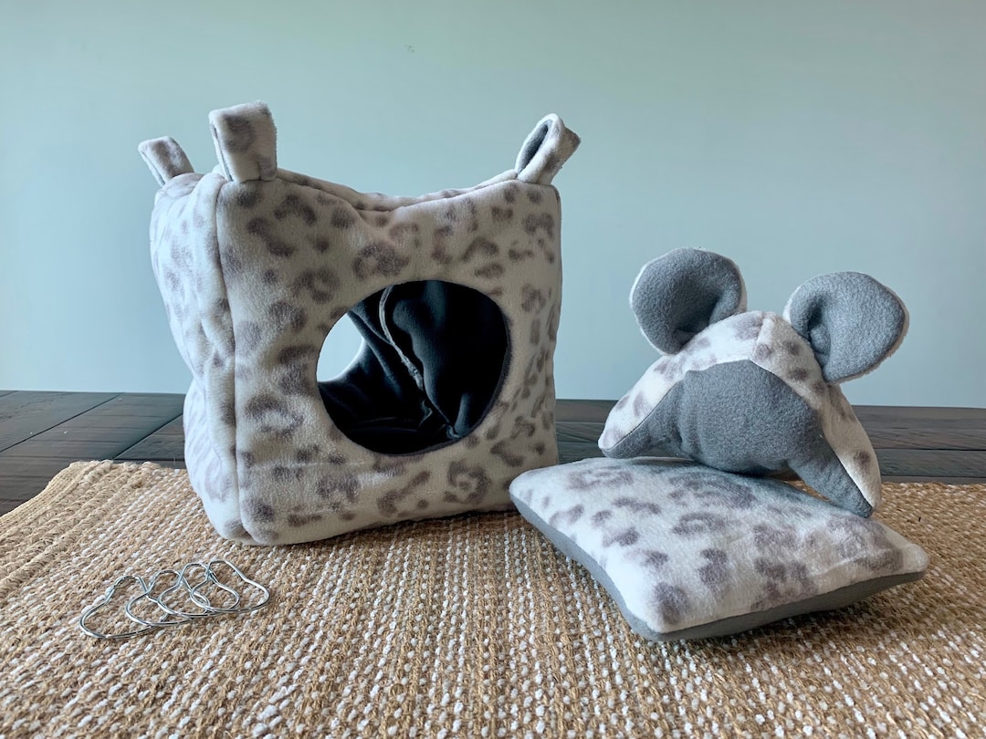 Anti-pill Fleece Cage Set: Cube Hammock, Chin Buddy, Pillow for ...