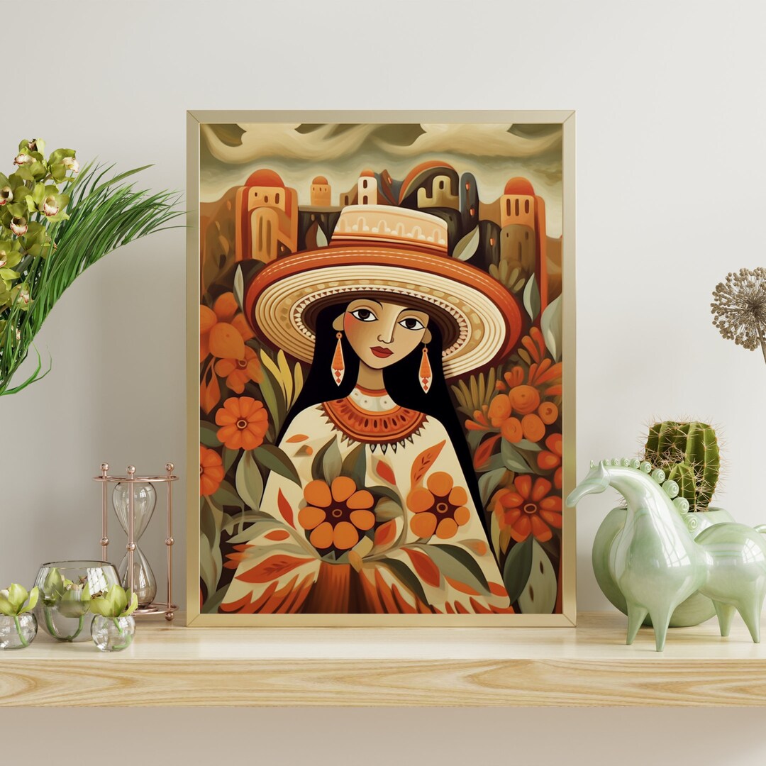 Mexican Folk Art, Modern Rustic Hispanic Home Decor, Southwestern ...