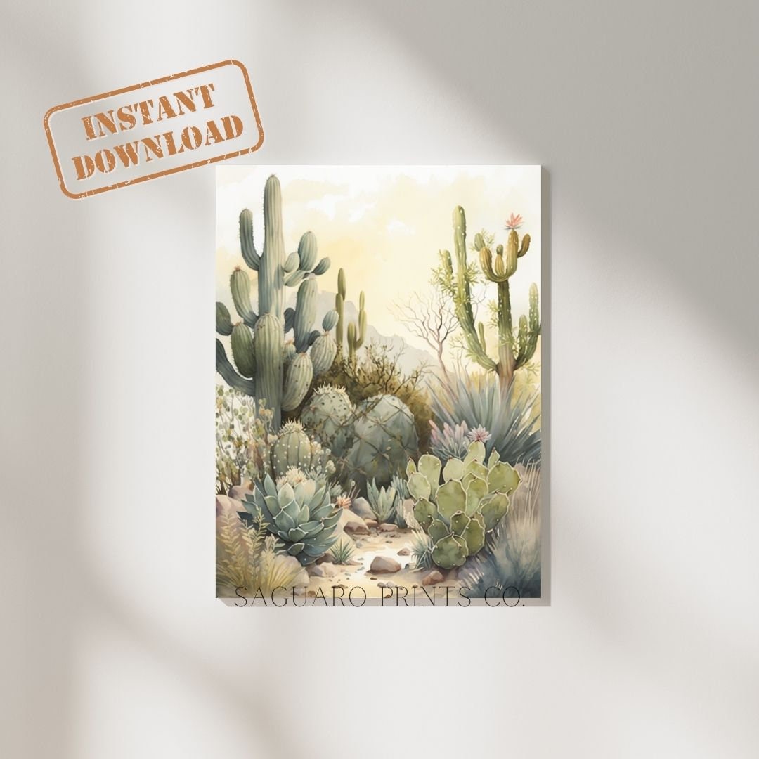 Arizona Desert Landscape Digital Wall Art Rustic Home Decor - Etsy