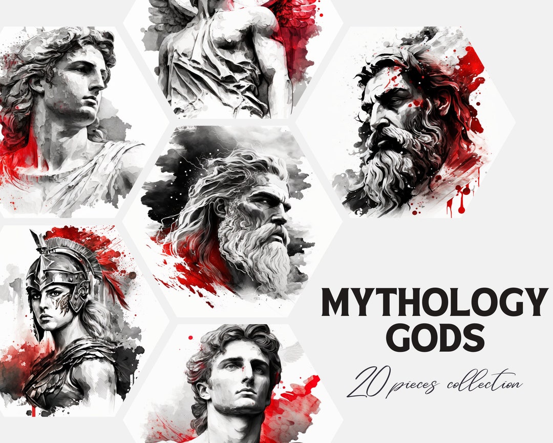 Mythology Gods Clipart Watercolor Gods PNG Scrapbooking - Etsy