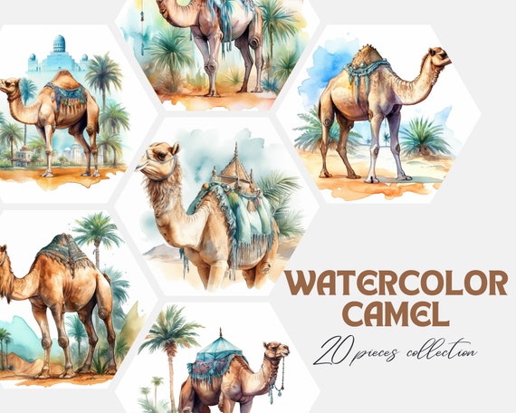 Egyptian Camels Clip Art