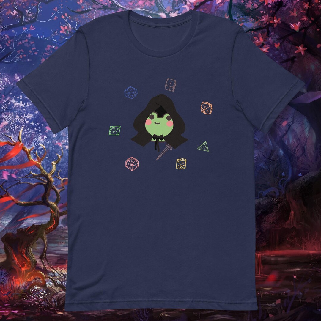 Froggy Rogue T-shirt, Custom Dnd Shirt, Dnd Frog Shirt, Dnd Gift, Dnd ...