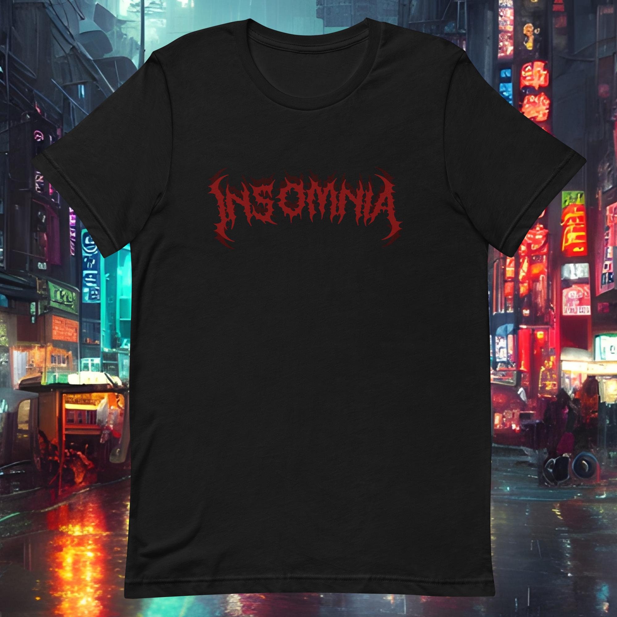 Insomnia T-shirt, Alternative Shirt, Edgy Shirt, Goth Tshirt, Tumblr ...