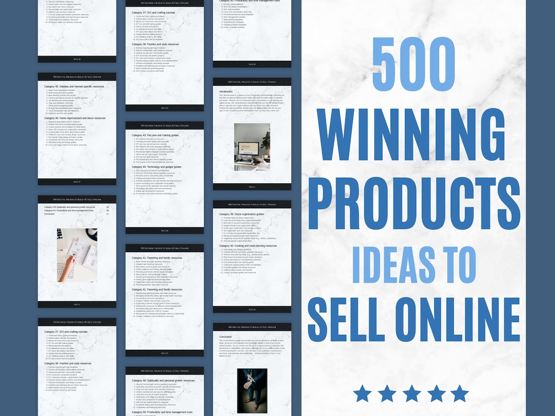 500 Digital Products Ideas to Sell Online, Business Ideas, Make Money ...