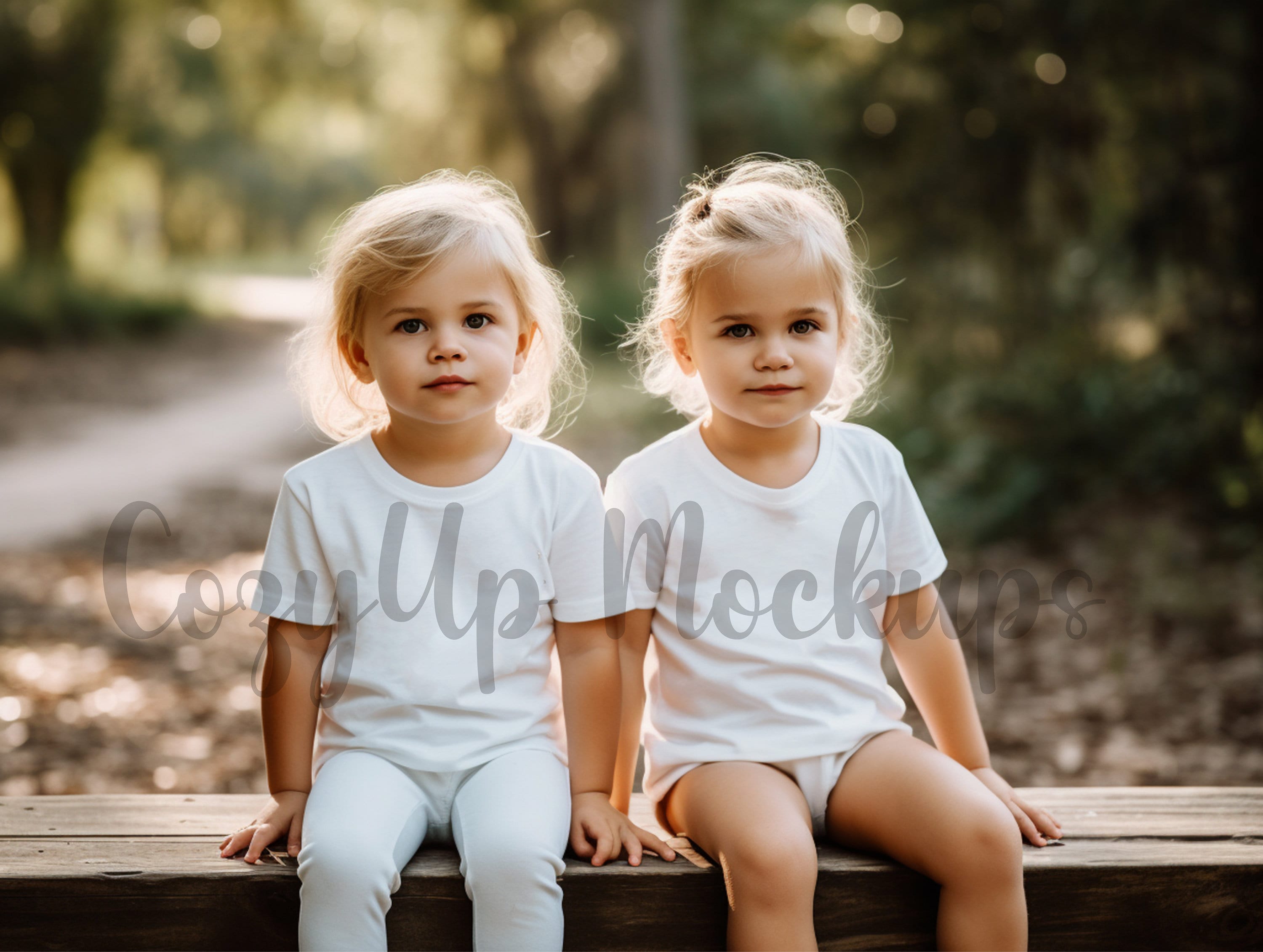 Toddler Twin Girls With Brown Hair