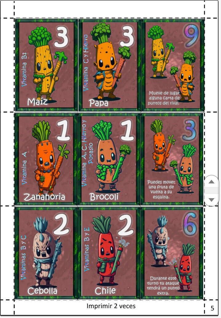 Fruits Vs Vegetables Board Game print and Play - Etsy