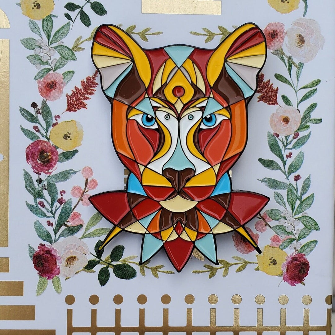 Divine Feminine Lioness Enamel Pin - Etsy