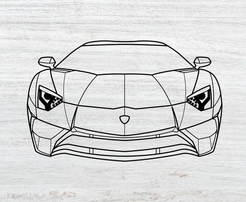 Lamborghini Archive Dxf Svg Png Eps Jpg De Coche Lamborghini - Etsy UK