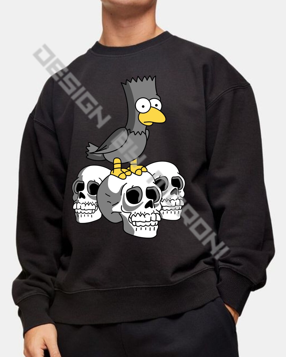 Raven Bart Archivo Png Jpg Dxf Svg Bart Cuervo the Simpson - Etsy