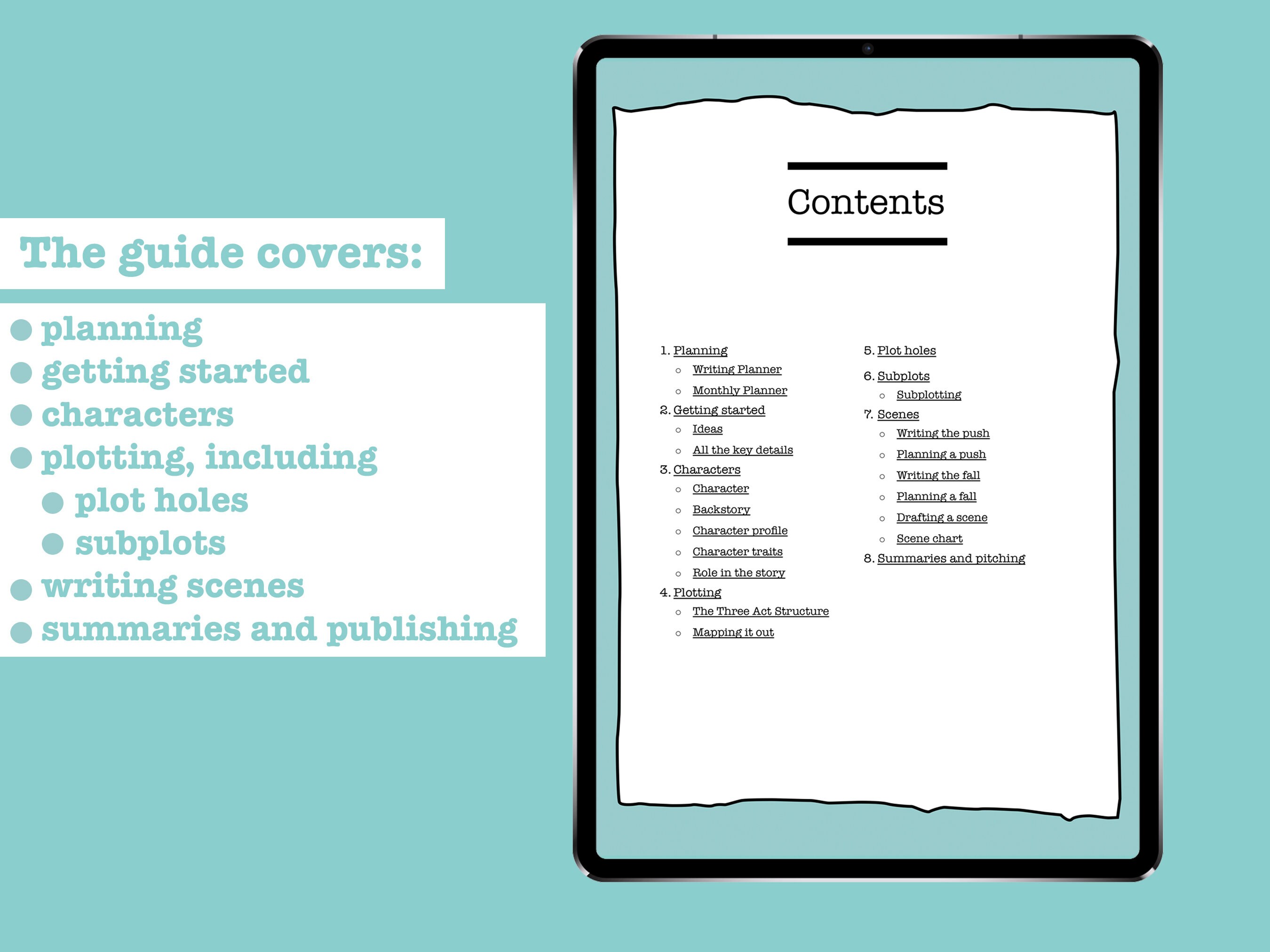 A Complete Novel Writing Guide, Planner and Workbook. - Etsy