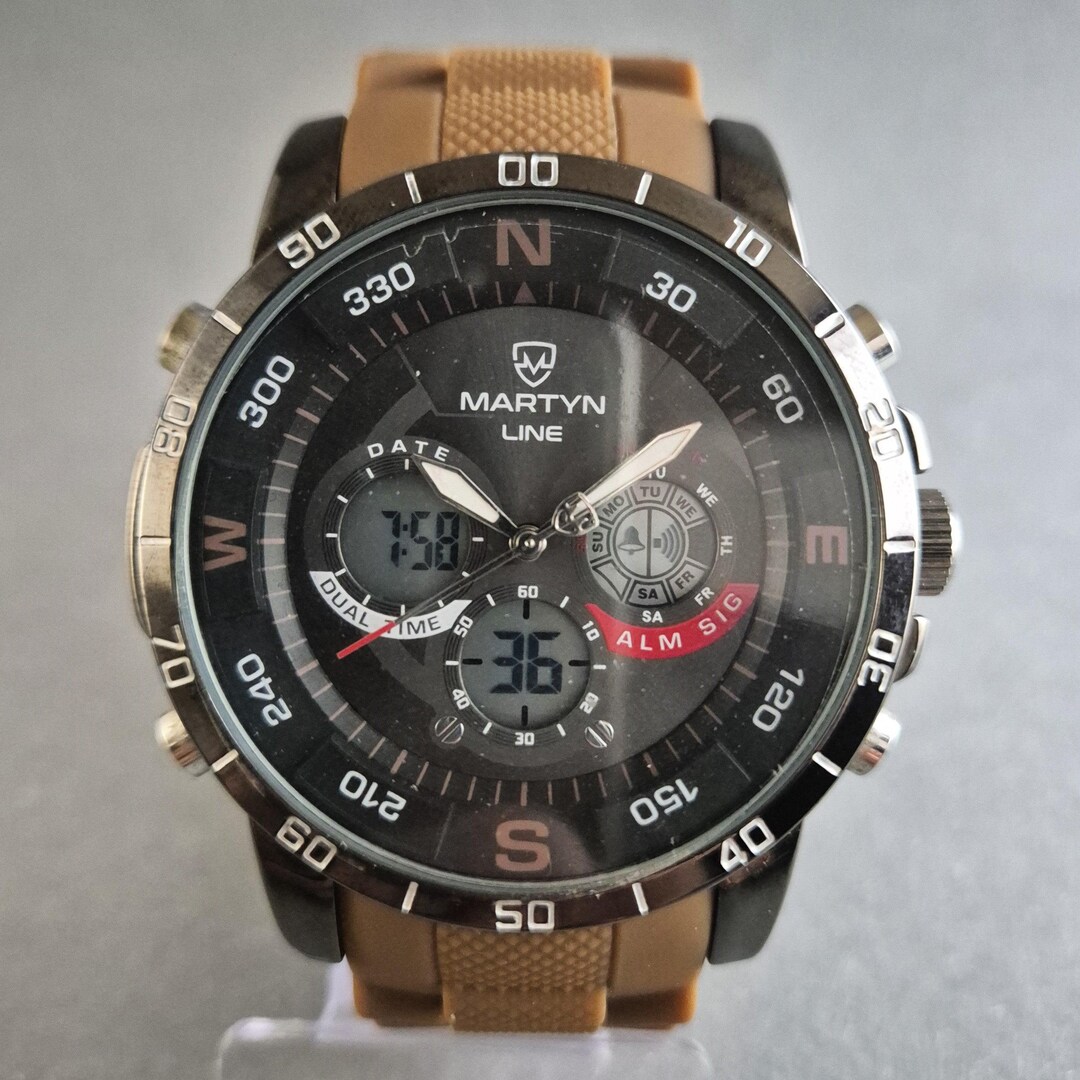 Montre sportive Martyn Line pour homme – chronographe avec boussole et ...