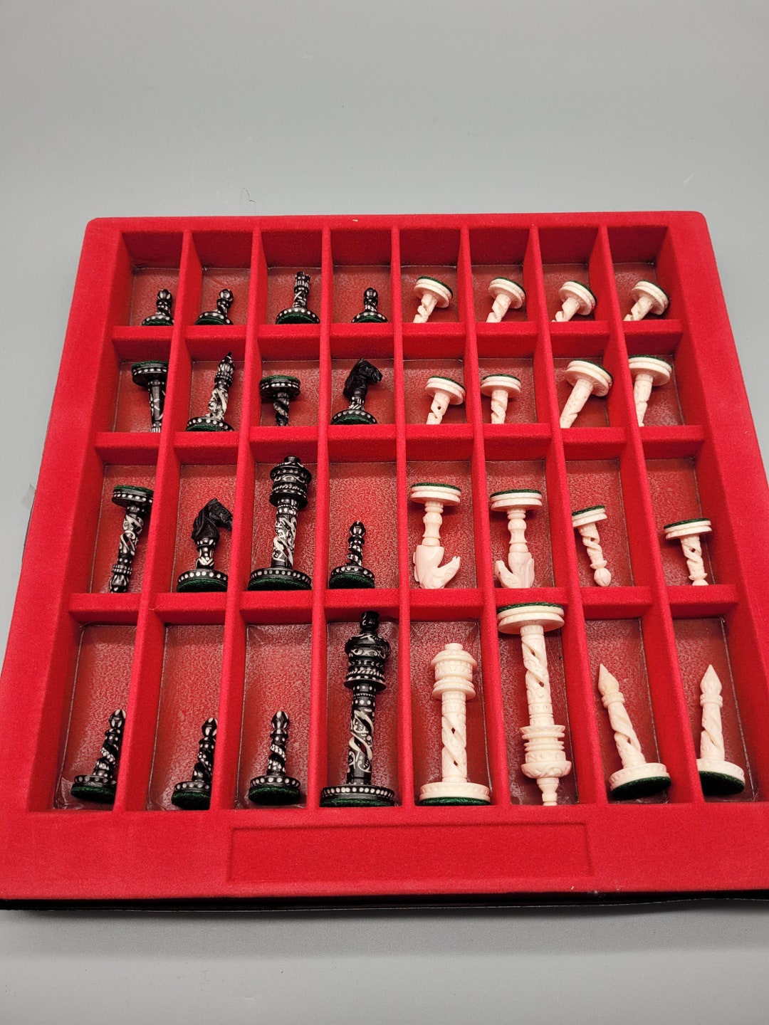 Antique Chess Pieces Made of Walrus Tusk From Biedermeier - Etsy UK