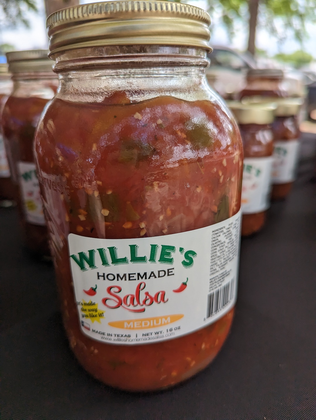 Willie's Homemade Medium Salsa 32oz Jar - Etsy