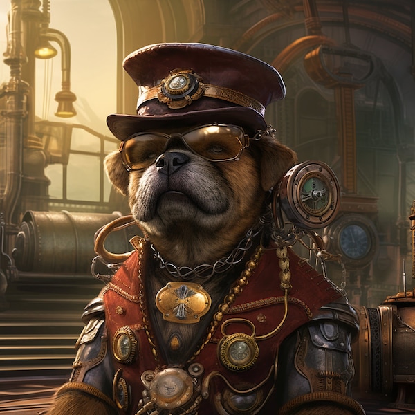 Steampunk Dog - Etsy