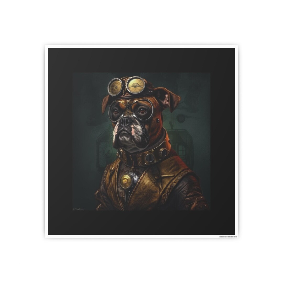 Steampunk Boxer Photo Art Paper Poster - Etsy