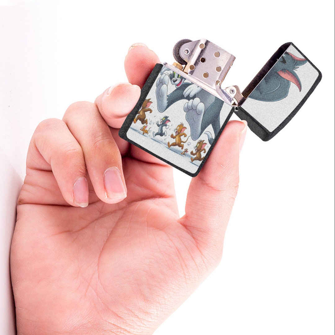 Printed Zippo Lighter, Tom and Jerry Printed Zippo Lighter Box, Special ...
