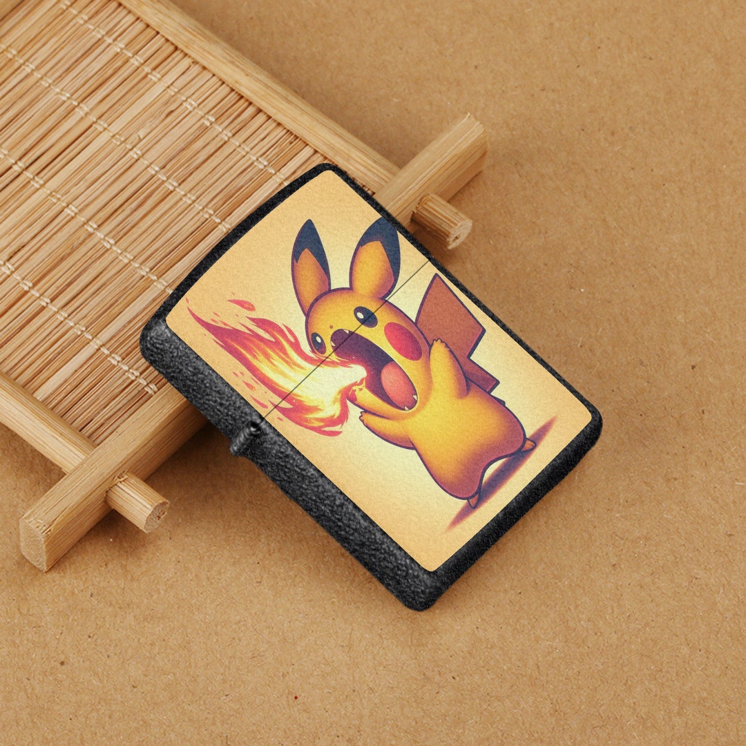 Printed Zippo Lighter Case, Pikachu Printed Zippo Box, Cartoon ...