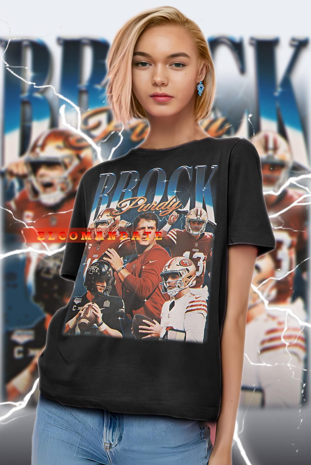 BROCK PURDY Shirt, Brock Purdy Vintage Shirt, Brock Purdy Retro 90s ...