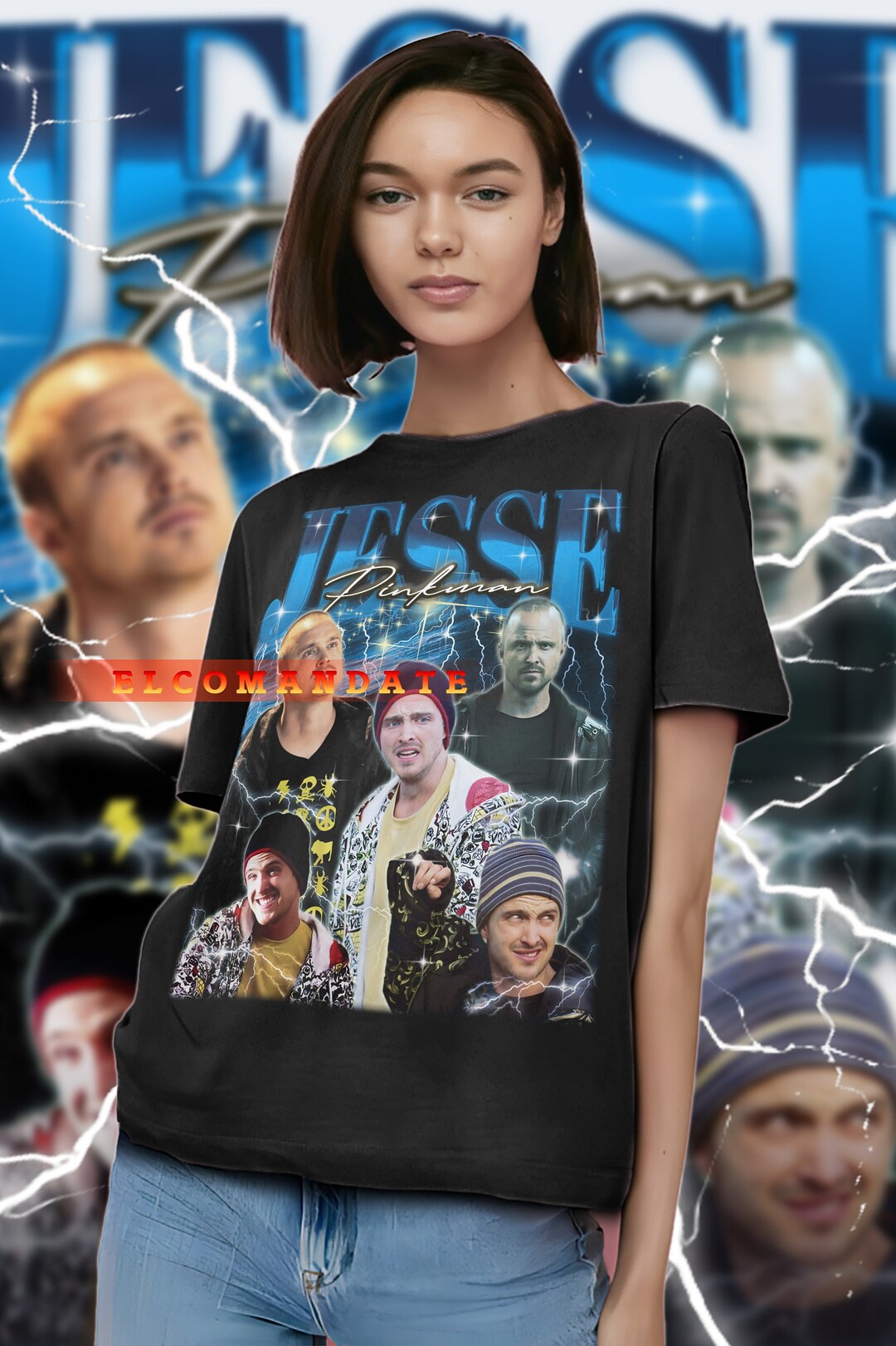 JESSE PINKMAN Vintage Shirt, Jesse Pinkman Homage Tshirt, Jesse Pinkman ...