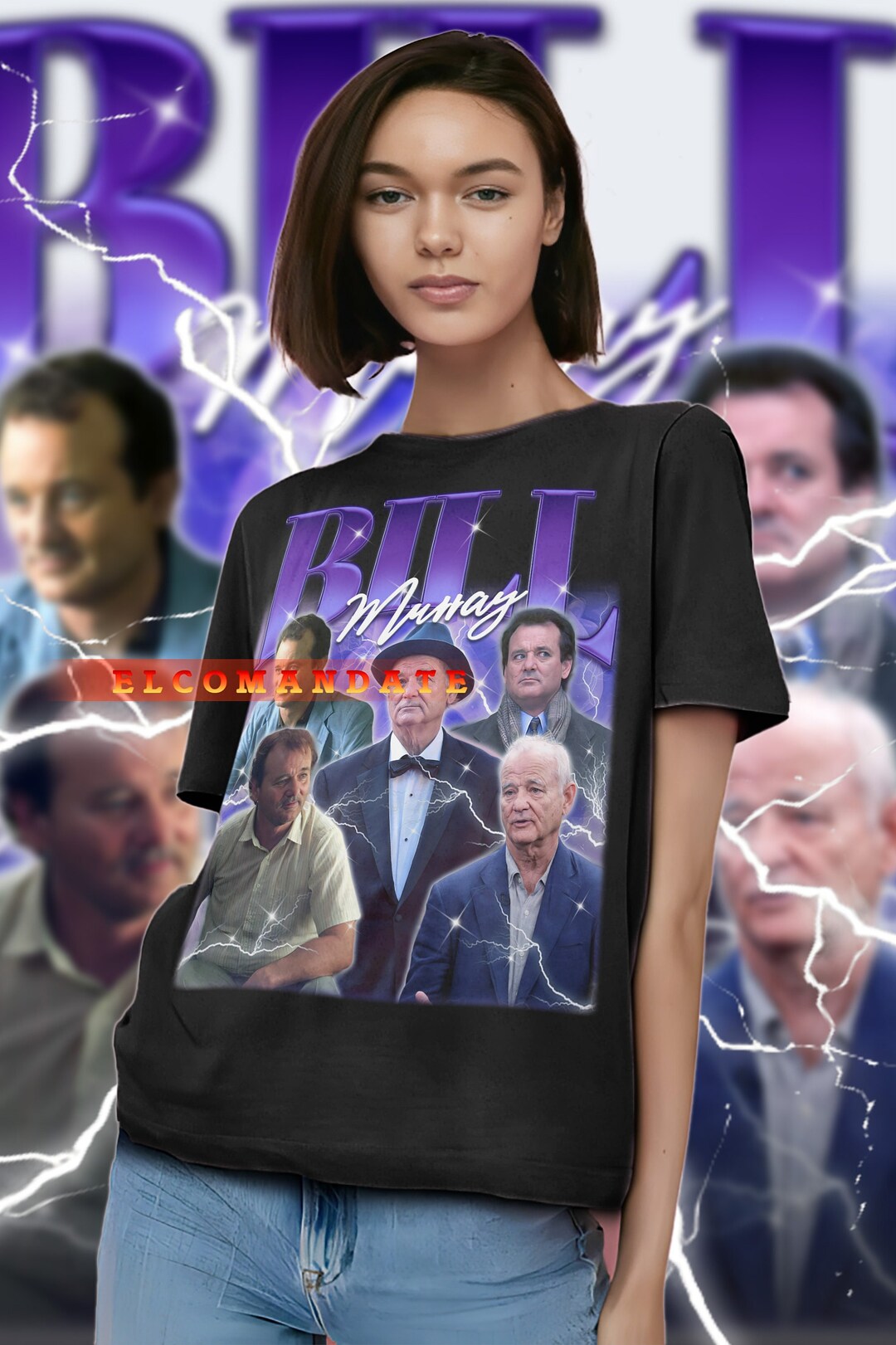 BILL MURRAY Vintage Shirt, Bill Murray Homage Tshirt, Bill Murray Fan ...