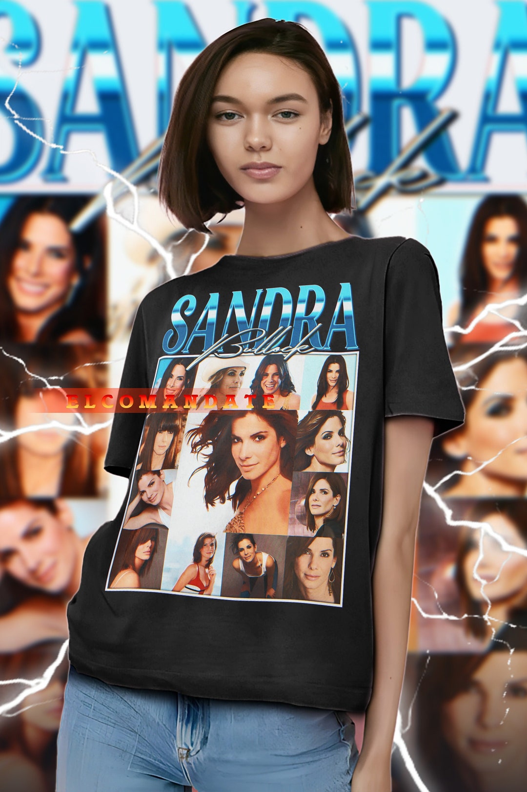 SANDRA BULLOCK Vintage Shirt, Sandra Bullock Homage Tshirt, Sandra ...