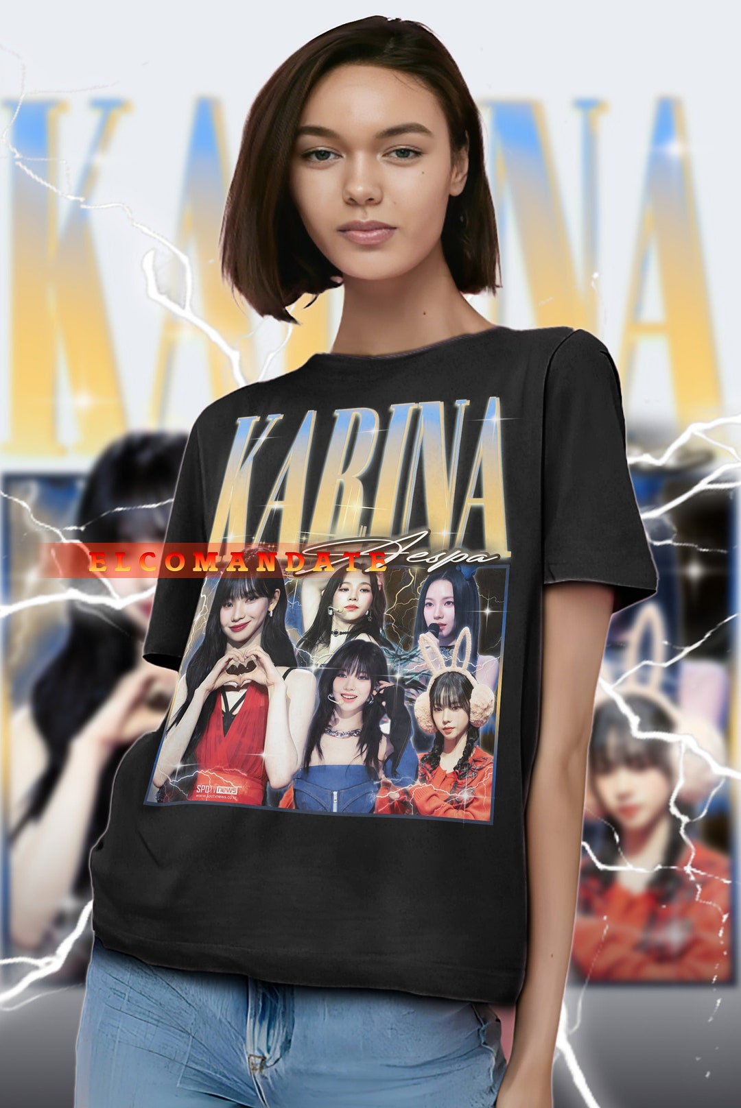 KARINA (aespa) Shirt, Aespa Merch, K-pop Idol, Karina Fan Art, Aespa ...