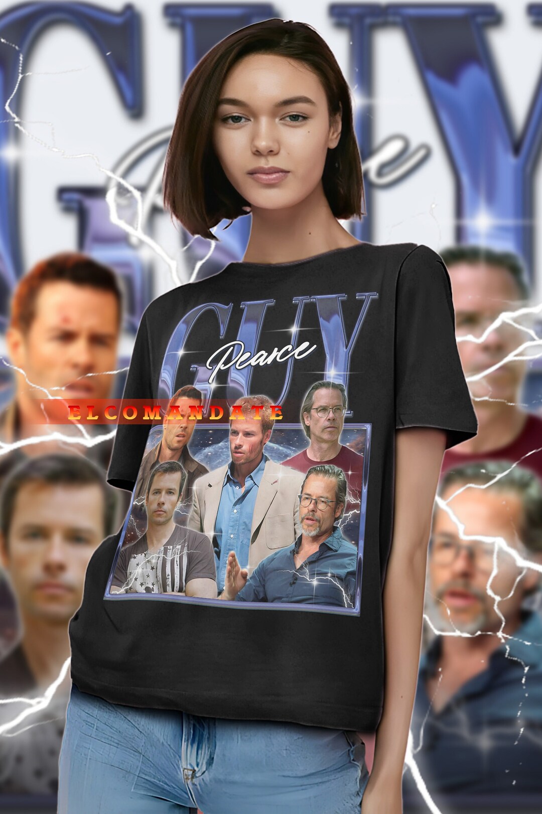 Actor GUY PEARCE Vintage Shirt, Actor Guy Pearce Homage Tshirt, Guy ...