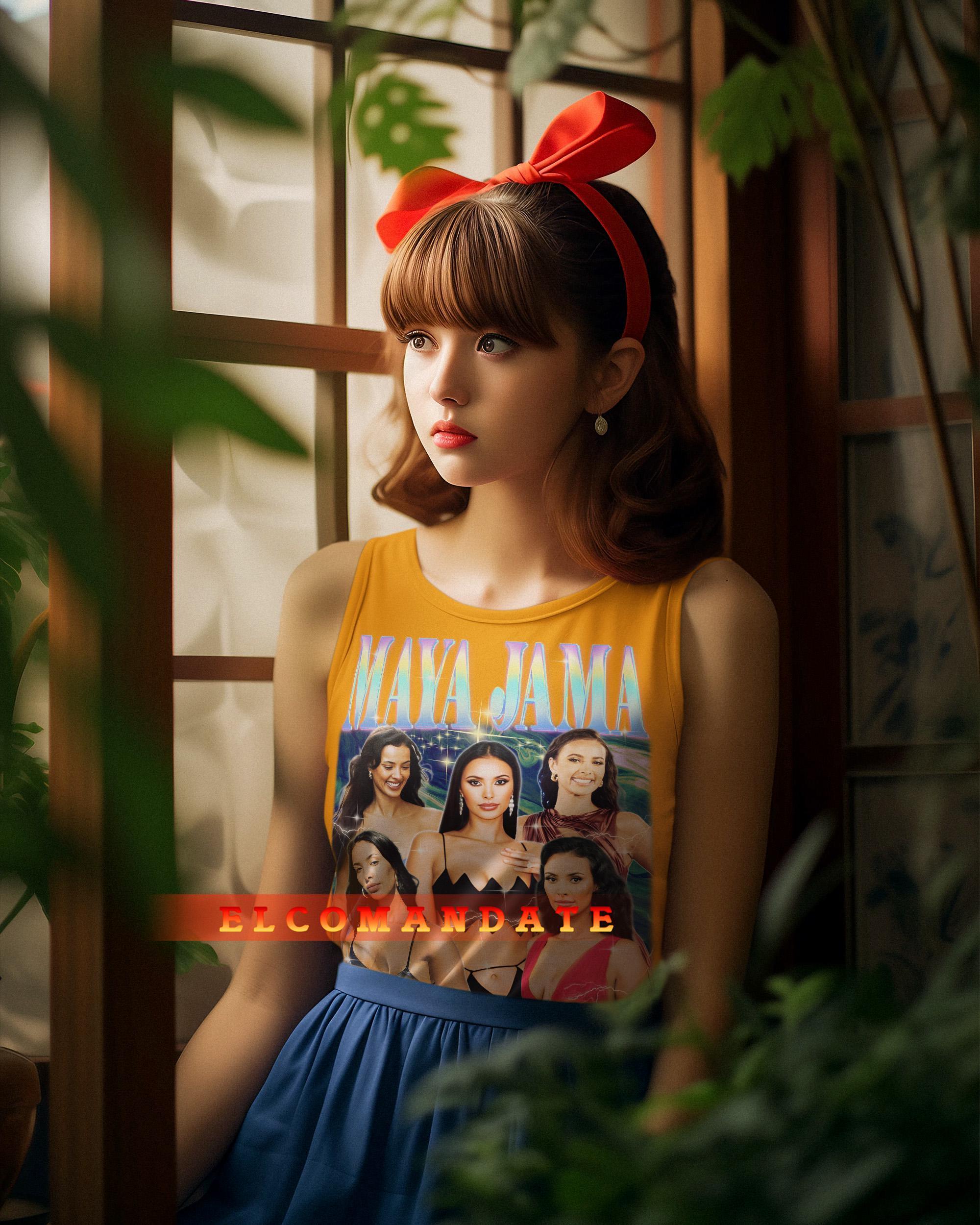MAYA JAMA Homage Shirt, Maya Jama Retro Shirt, Maya Jama 90s Tshirt ...