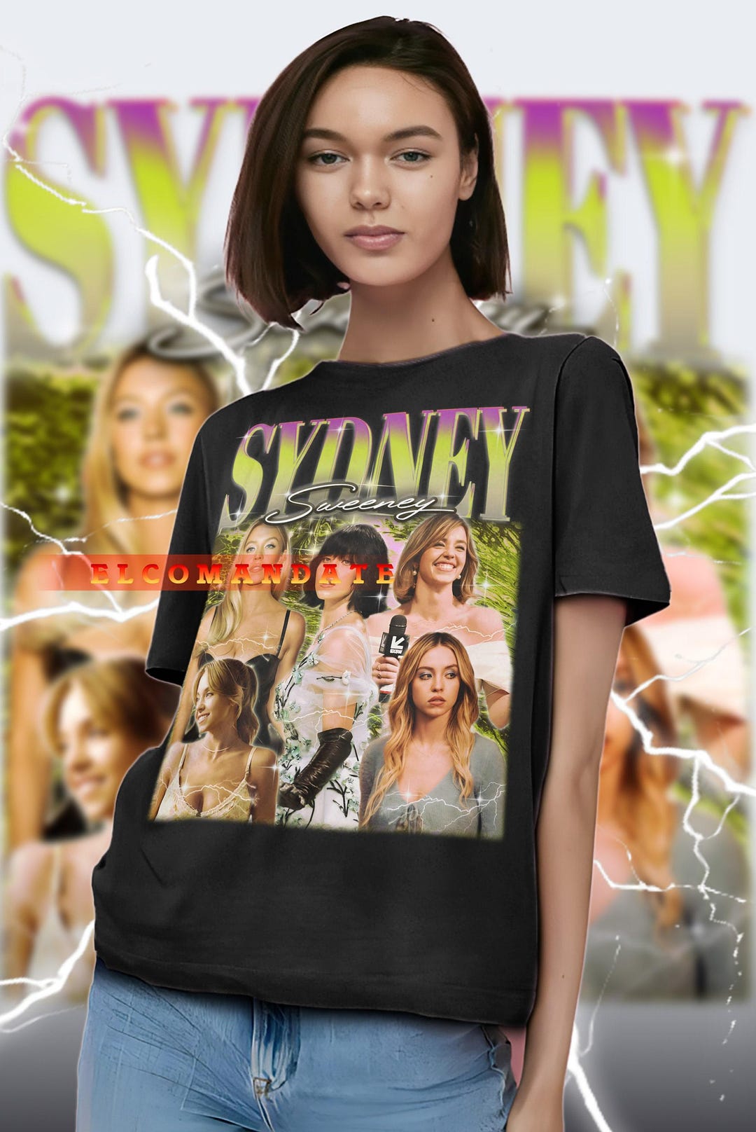 Sydney Sweeney Vintage Shirt, Sydney Sweeney Retro 90s Tshirt, Sydney ...