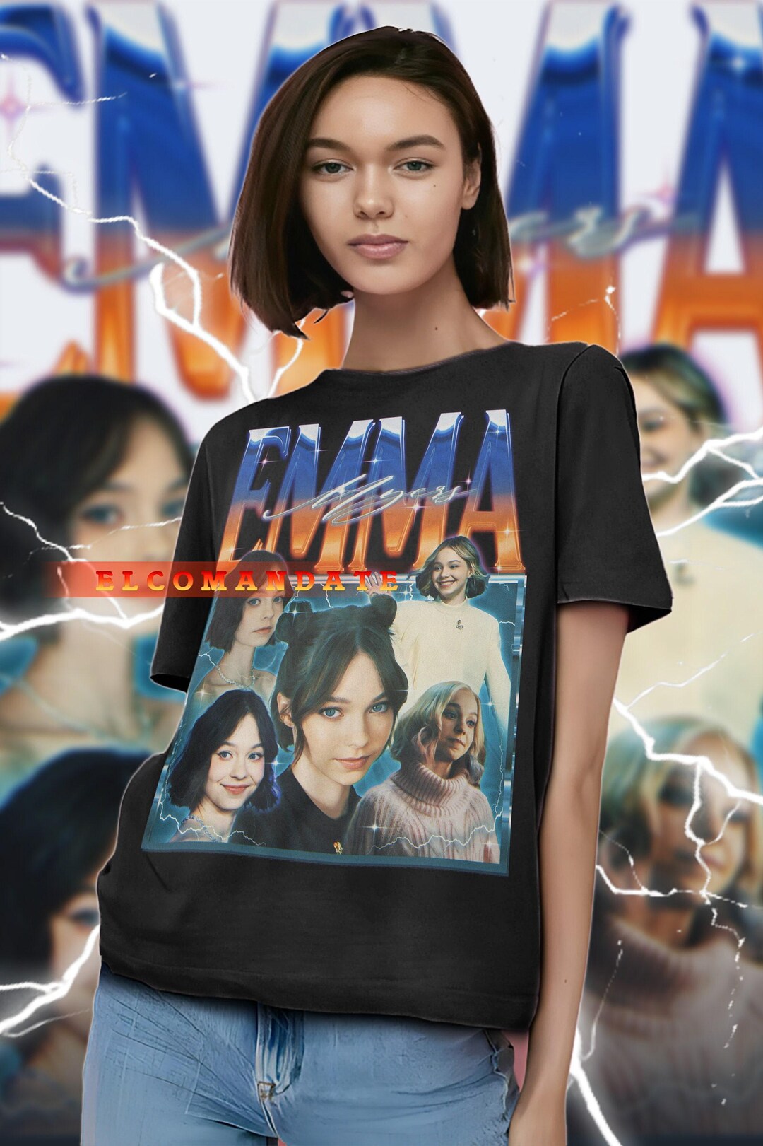 EMMA MYERS Homage Tshirt, Emma Myers Fan Tees, Emma Myers Retro 90s ...