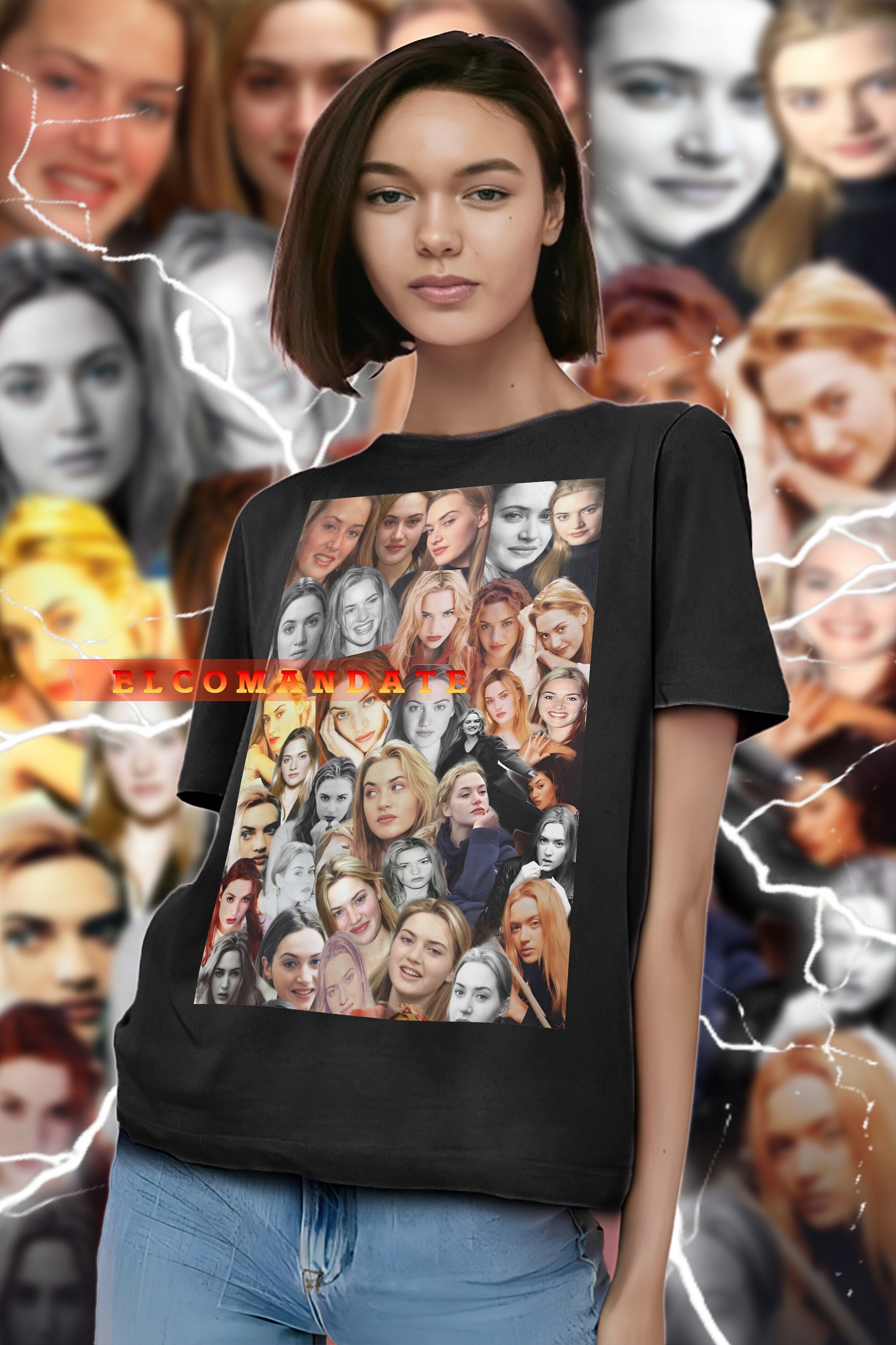 KATE WINSLET Vintage Shirt, Kate Winslet Homage Tshirt, Kate Winslet ...