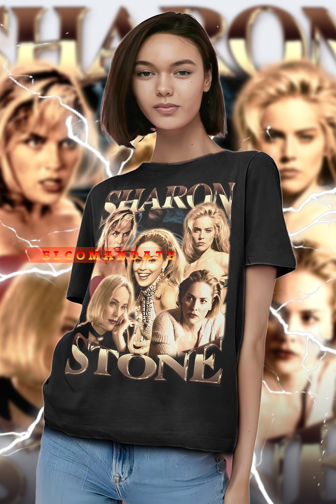 SHARON STONE Vintage Shirt, Sharon Stone Homage Tshirt, Sharon Stone ...