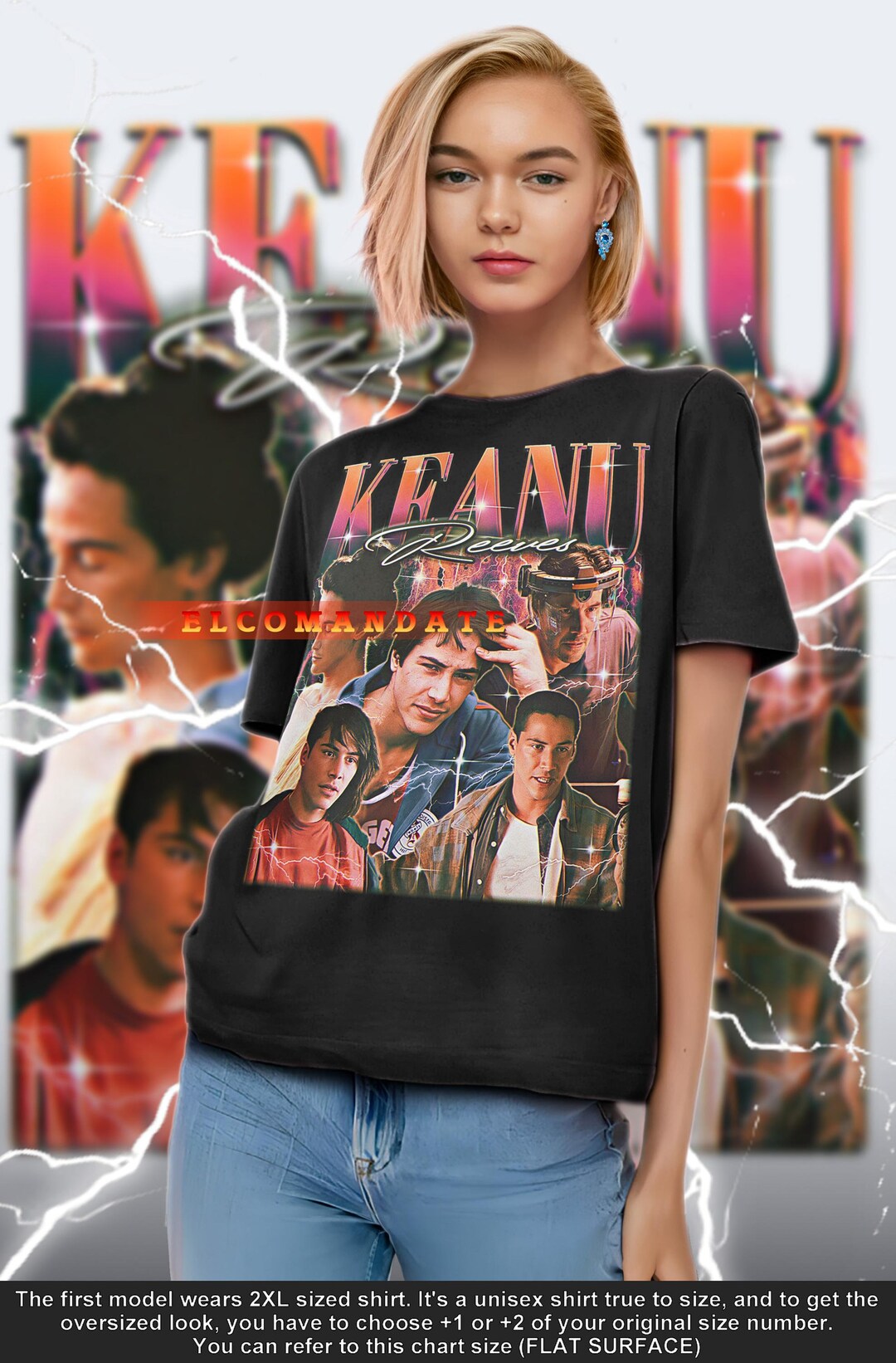 KEANU REEVES Shirt, Keanu Reeves Vintage Shirt, Keanu Reeves Retro 90s ...