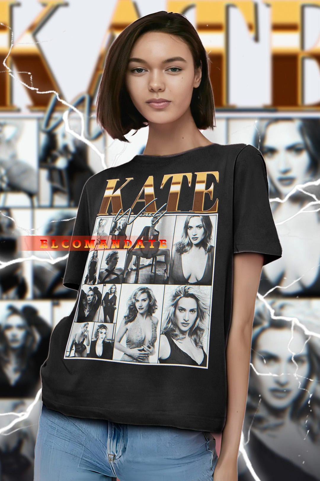 Actress KATE WINSLET Vintage Shirt, Kate Winslet Homage Tshirt, Kate ...