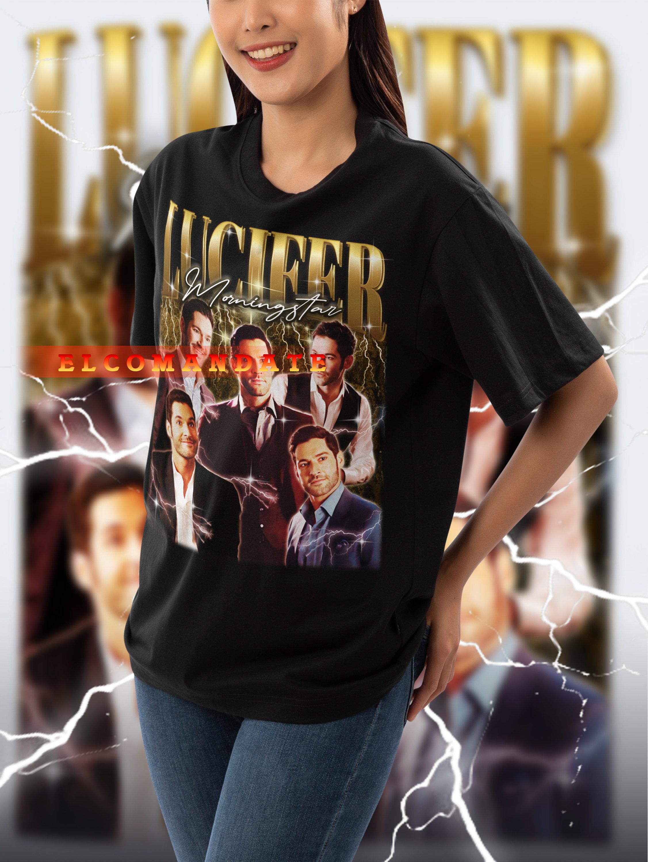 LUCIFER MORNINGSTAR Vintage Shirt, Lucifer Morningstar Homage Tshirt ...