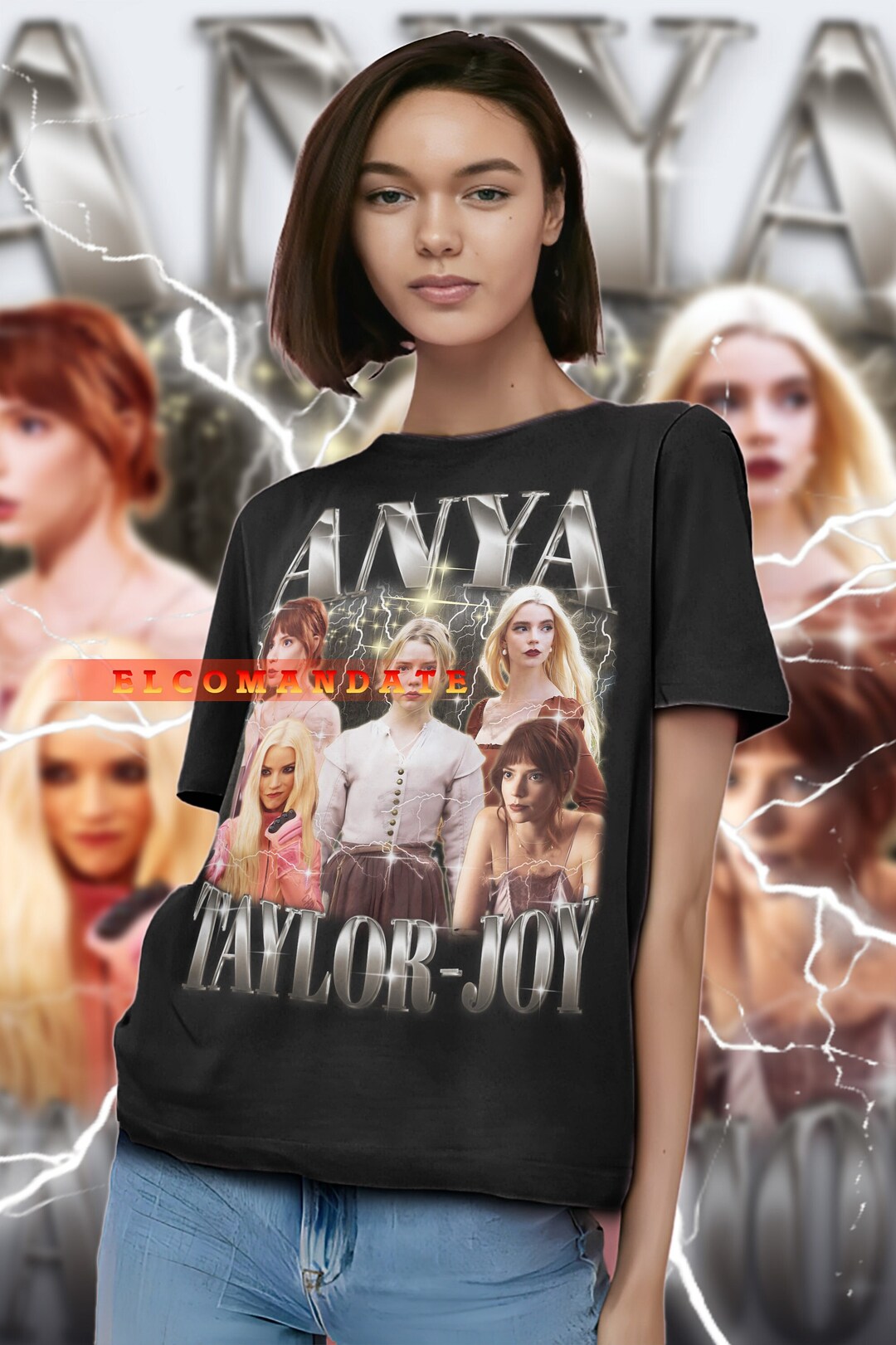ANYA TAYLOR-JOY Vintage Shirt, Anya Taylor-joy Homage Tshirt, Anya ...