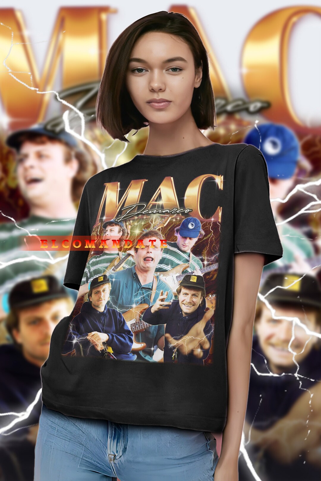 Singer MAC DEMARCO Vintage Shirt, Mac Demarco Homage Tshirt, Mac ...