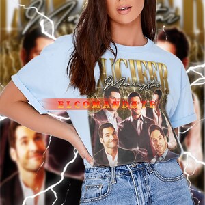 LUCIFER MORNINGSTAR Vintage Shirt, Lucifer Morningstar Homage Tshirt ...