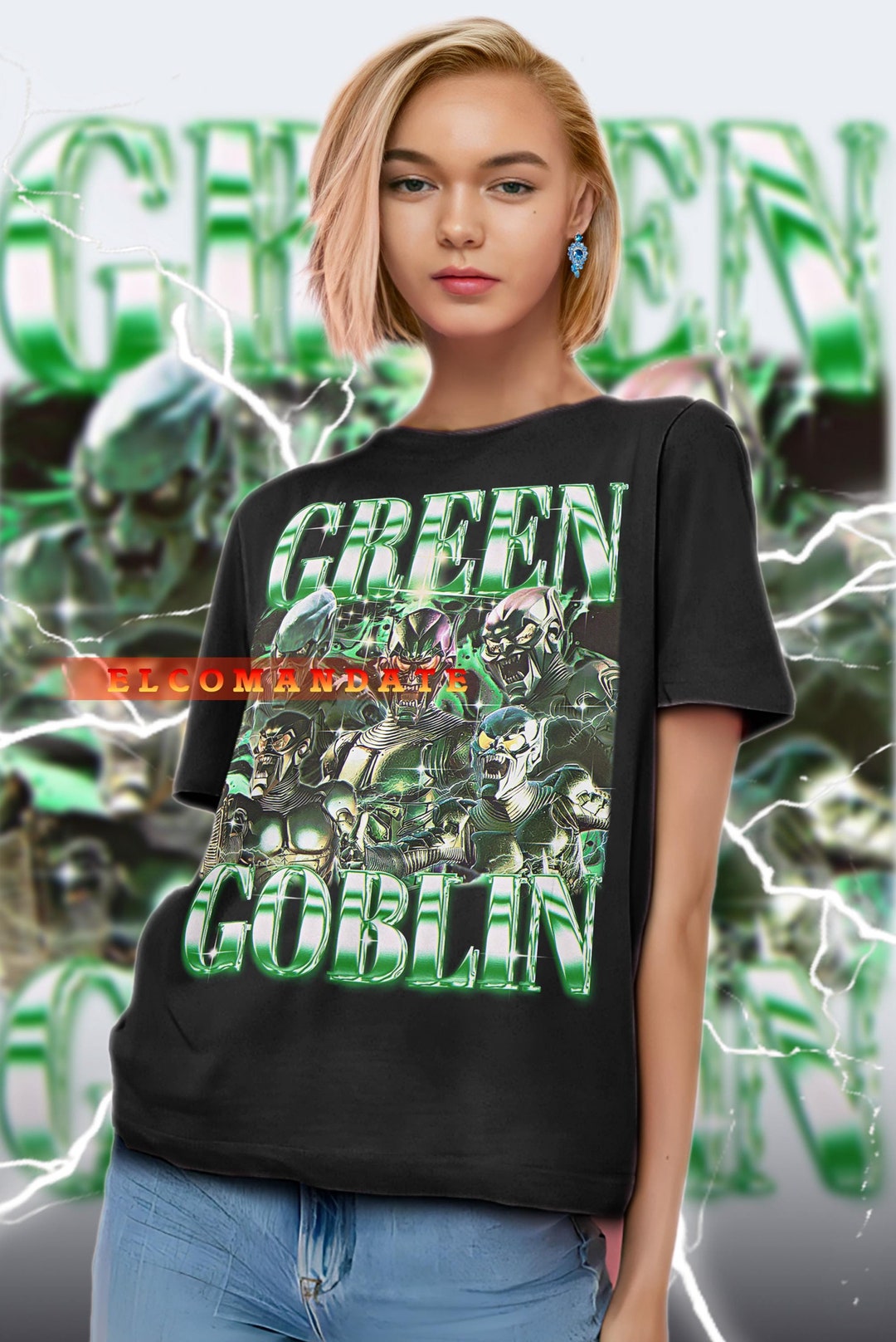 GREEN GOBLIN Shirt, Green Goblin Vintage Shirt, Green Goblin Retro 90s ...