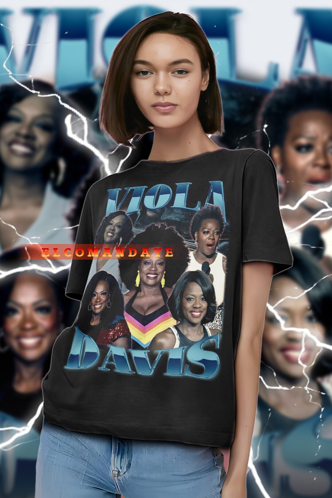 VIOLA DAVIS Vintage Shirt, Viola Davis Homage Tshirt, Viola Davis Fan ...