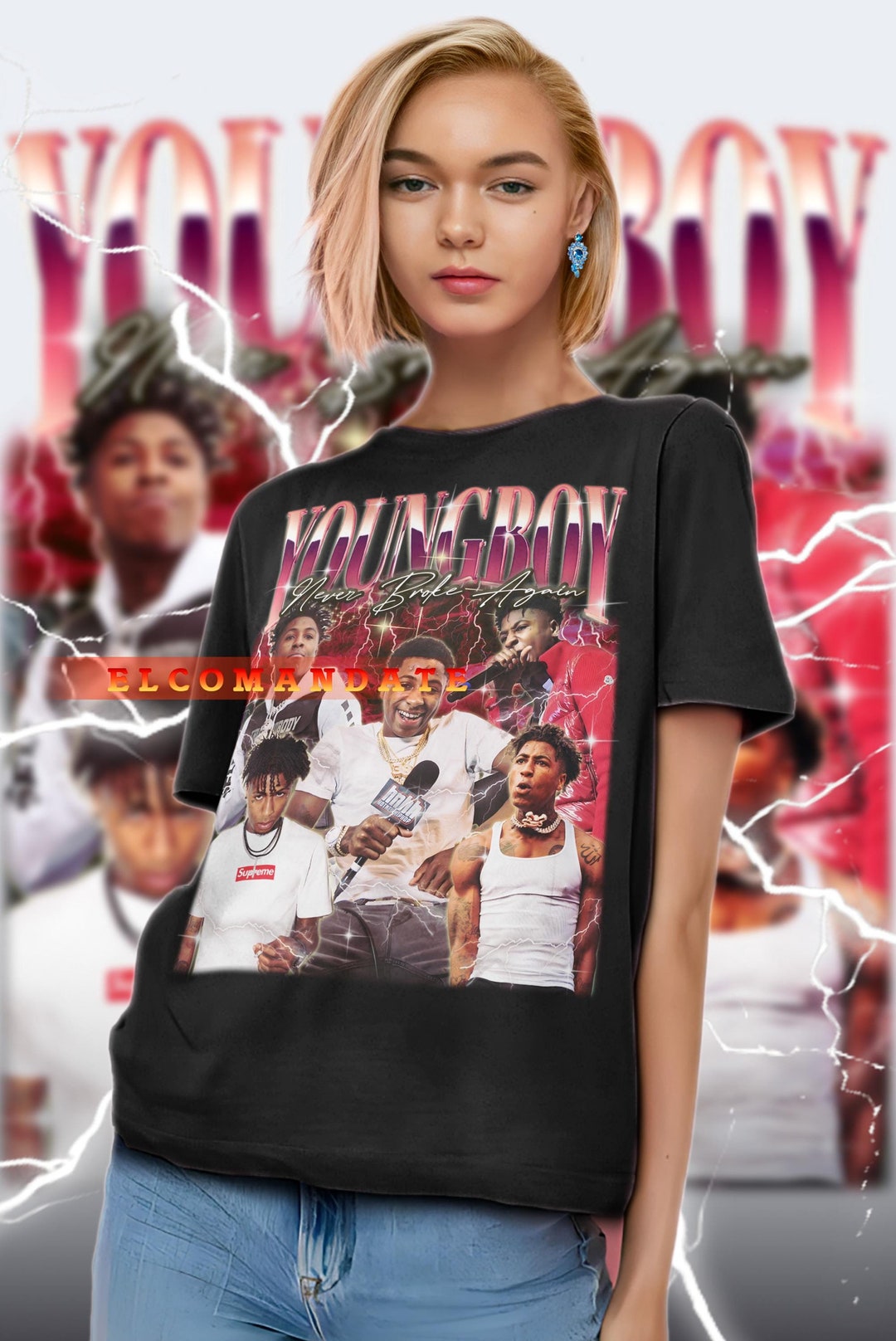 YOUNGBOY Aesthetic Tee, Youngboy Retro Shirt, Youngboy 90s Tshirt ...