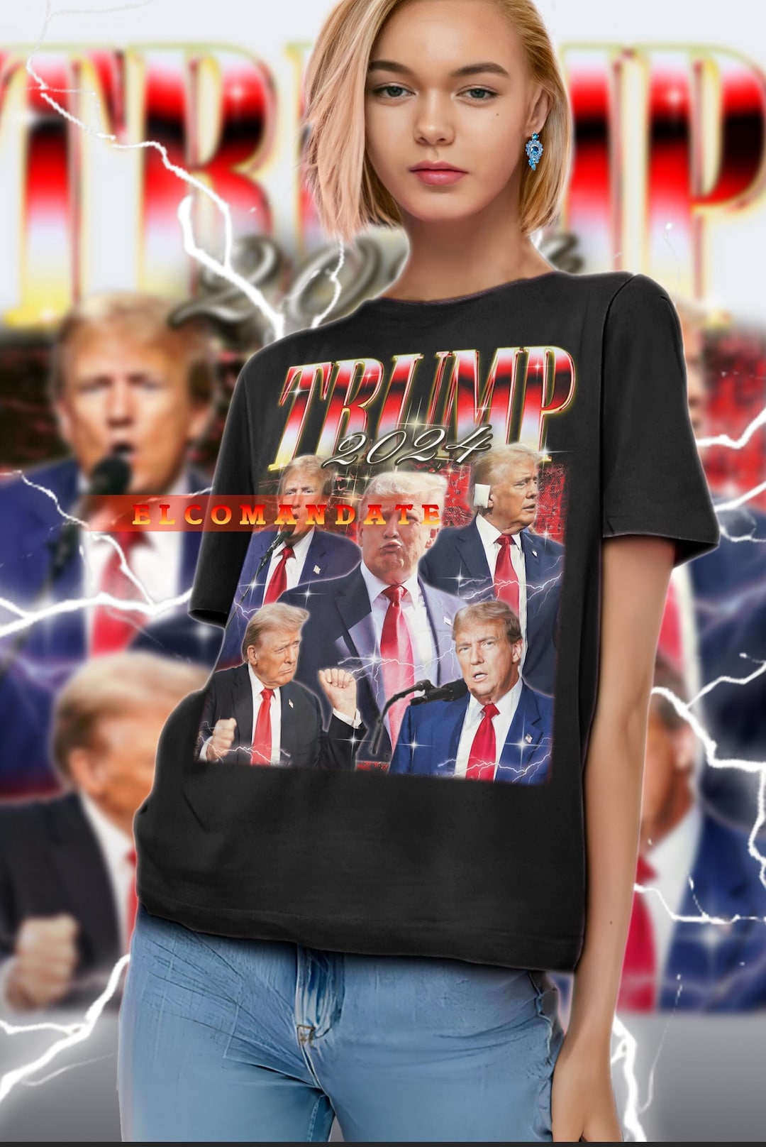 DONALD TRUMP Shirt, Donald Trump Vintage Shirt, Donald Trump Retro 90s ...
