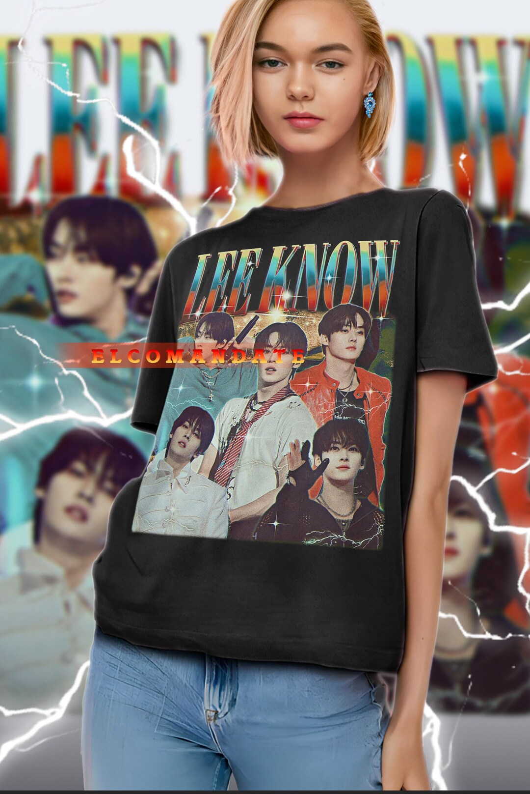 LEE KNOW Shirt, Lee Know Vintage Shirt, Lee Know Retro 90s Tshirt, Lee ...