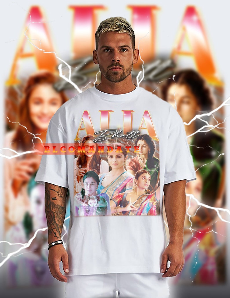 ALIA BHATT Vintage Shirt, Alia Bhatt Homage Tshirt, Alia Bhatt Fan Tees ...