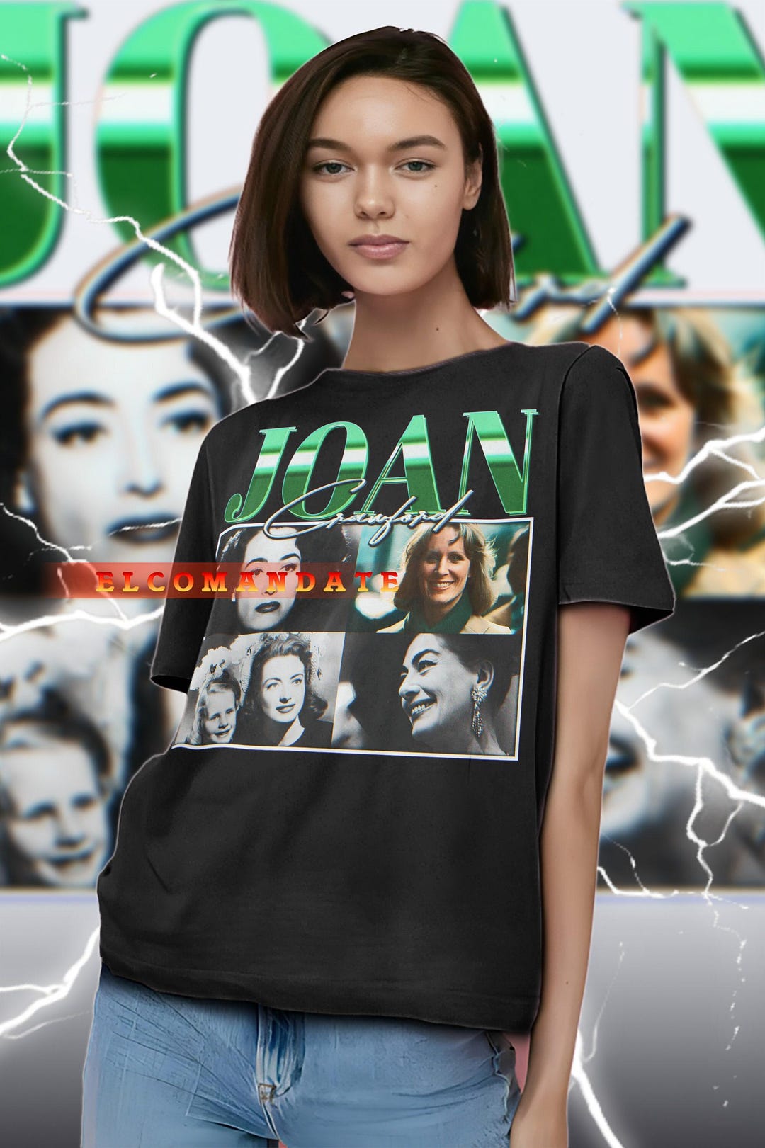 JOAN CRAWFORD Homage Shirt, Joan Crawford Vintage Tshirt, Joan Crawford ...