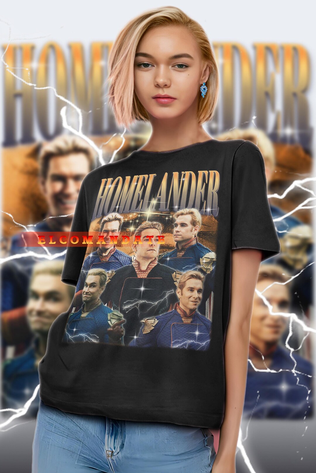 HOMELANDER Shirt, Homelander Vintage Shirt, Homelander Retro 90s Tshirt ...